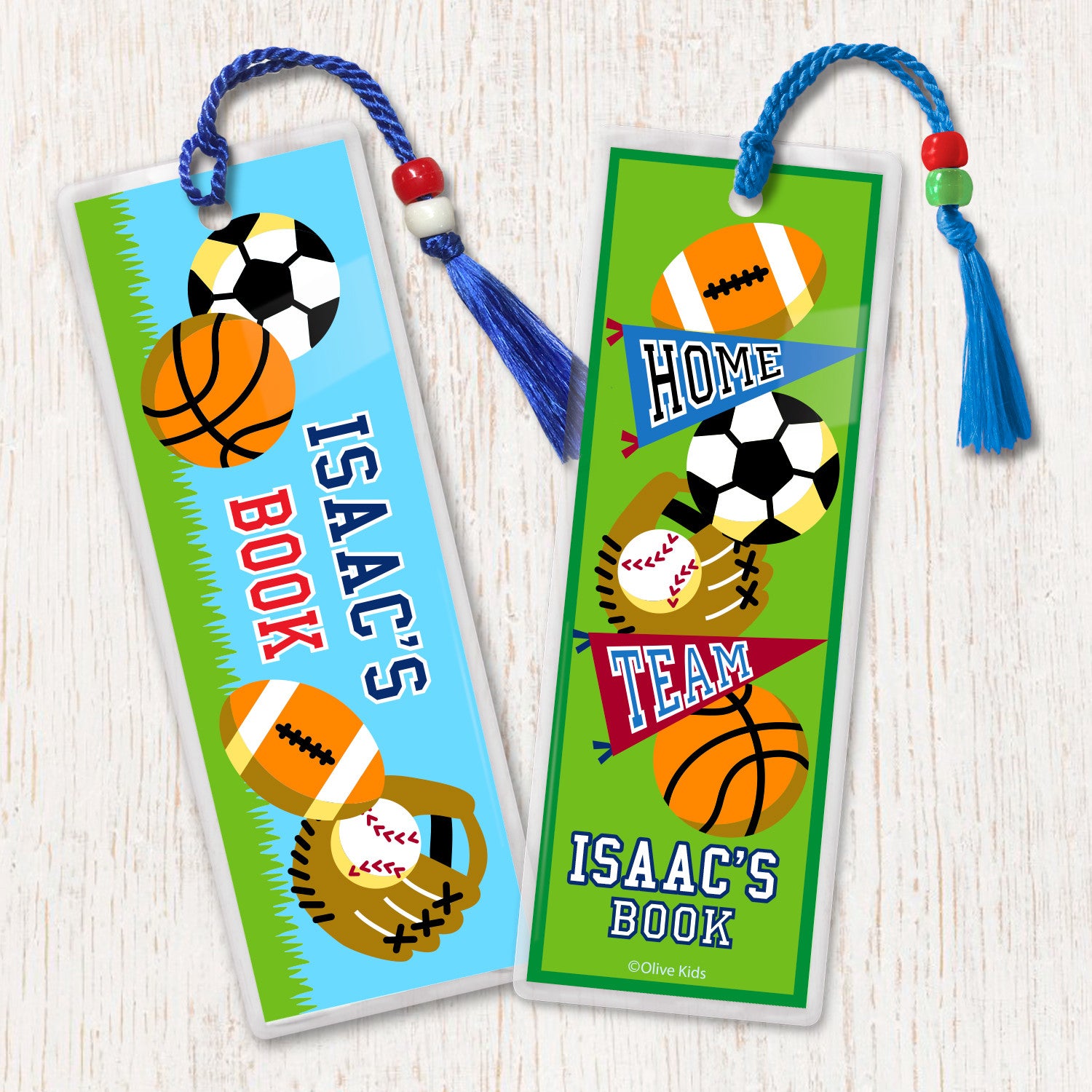 Game On Personalized Kids Bookmark Set – Art Appeel