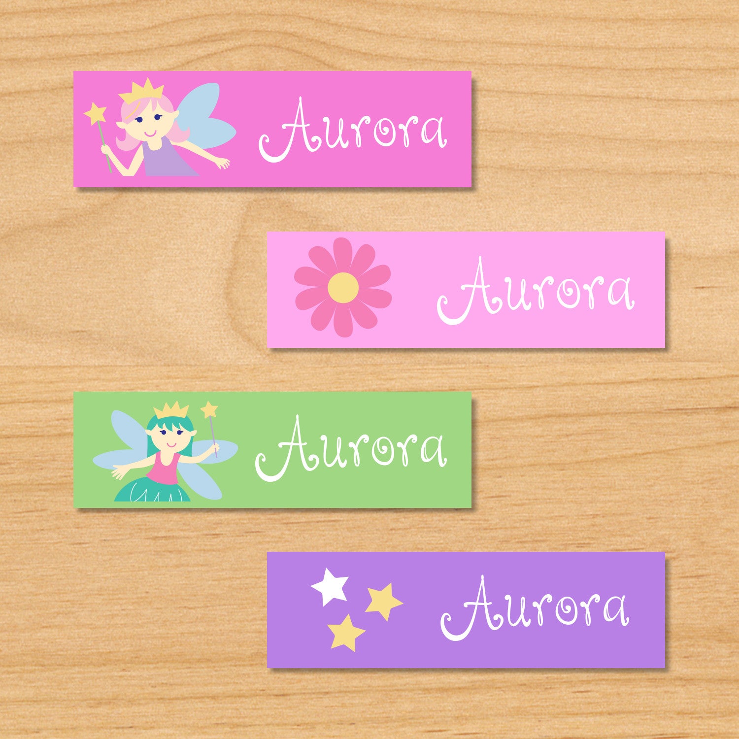 Fairy Princess Personalized Mini Kids Waterproof Labels – Art Appeel