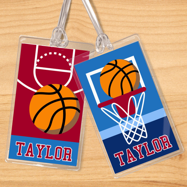 Basketball Boys Personalized Kids Name Tag Set – Art Appeel