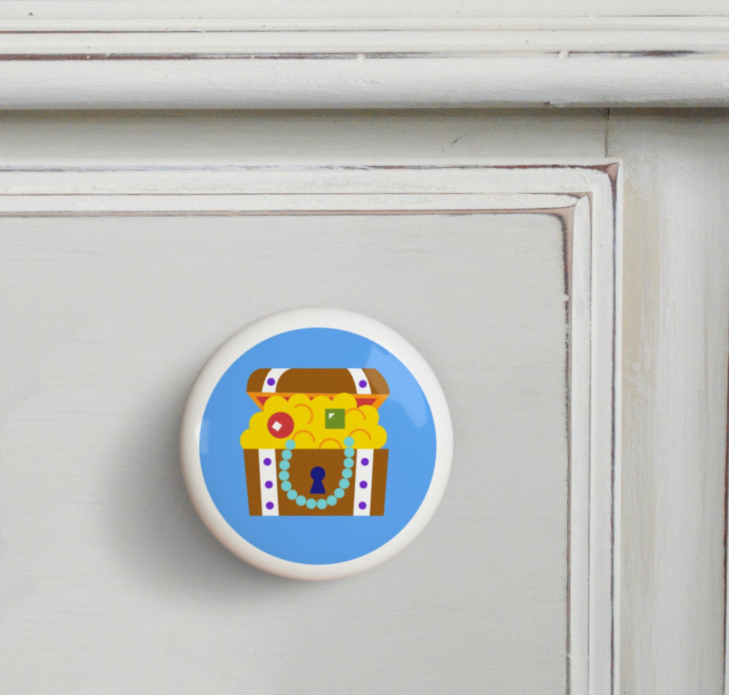 Pirates Set of 4 Small Kids Drawer Knobs – Art Appeel